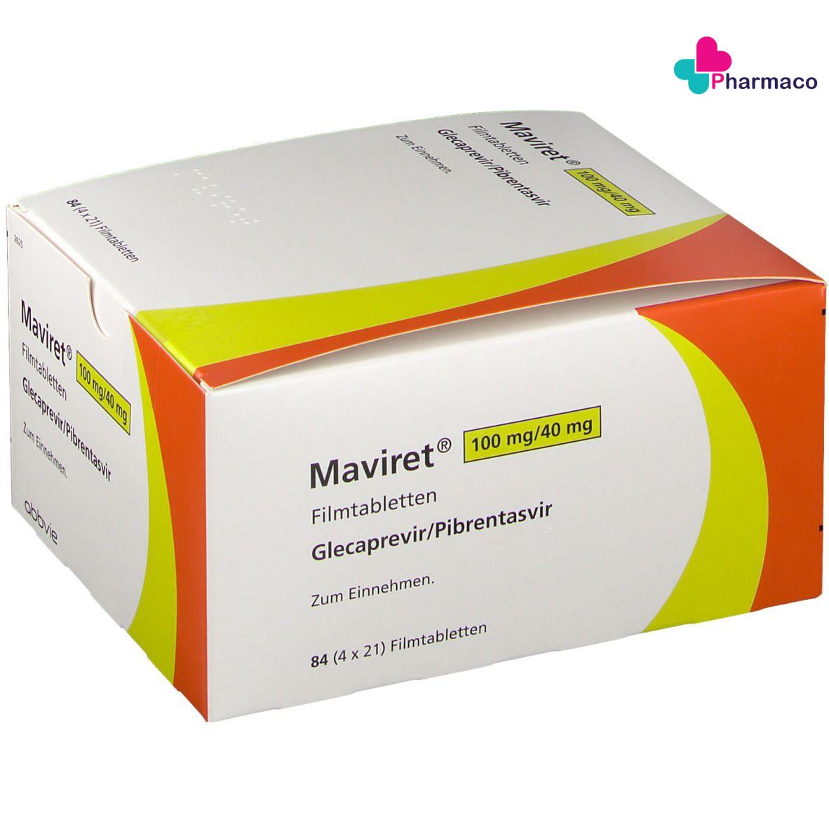 მავირეტი 100 მგ/40 მგ 84 ტაბლეტი | MAVIRET 100 MG/40 MG 84 TABLET
